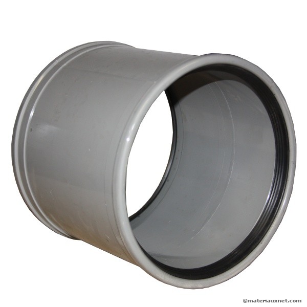 Manchon PVC assainissement à joint DN 160 - materiauxnet.com
