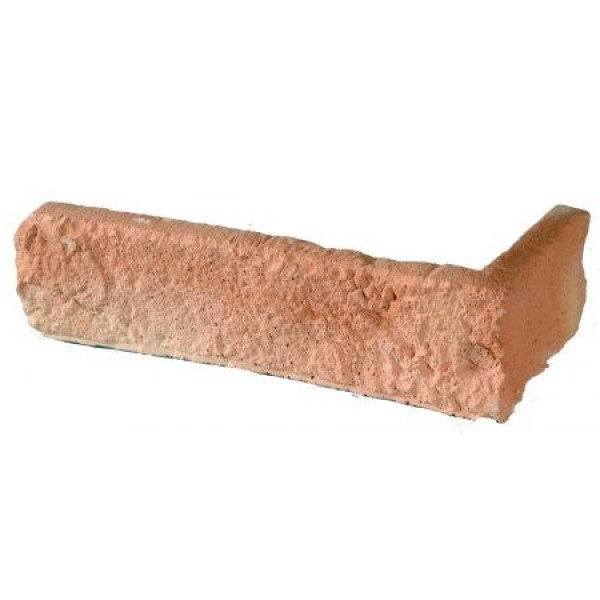 Brique d'angle ton rouge 22/10 haut 5 cm par 0,5 ML - materiauxnet.com
