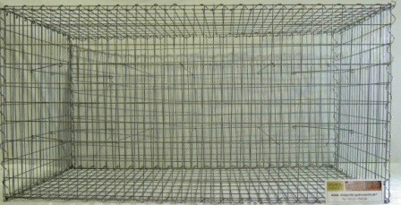 Gabion Rectangulaire 200x100x100 fil 4,5 mm/maille 5x10 - materiauxnet.com