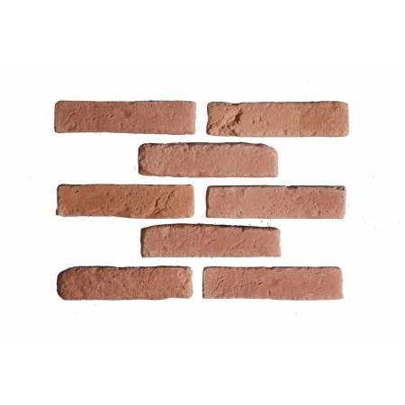 Brique de parement rouge 22x5 ep 1,5 cm par 0,5 M2 - materiauxnet.com