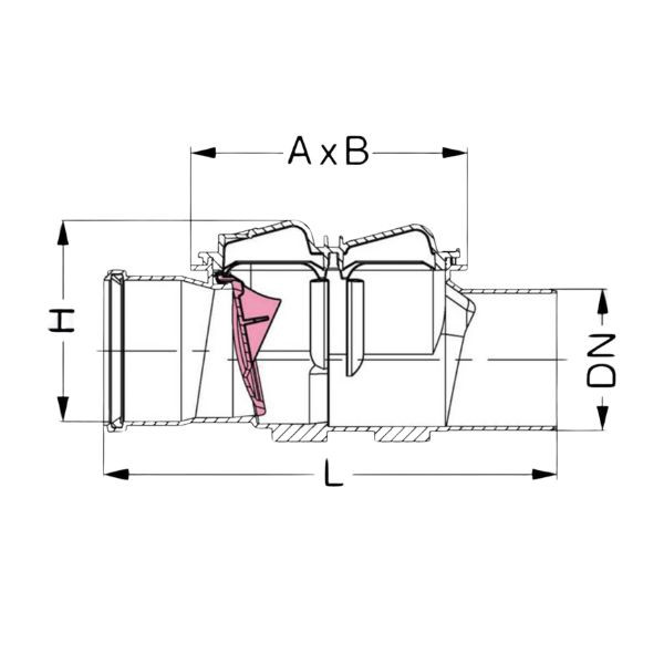 Clapet anti-retour PVC Norham Staufix® 71125 ⌀125mm - materiauxnet.com