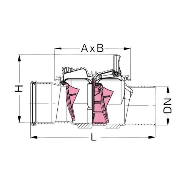 Clapet anti-retour PVC Norham Staufix® 73150 ⌀150mm - materiauxnet.com