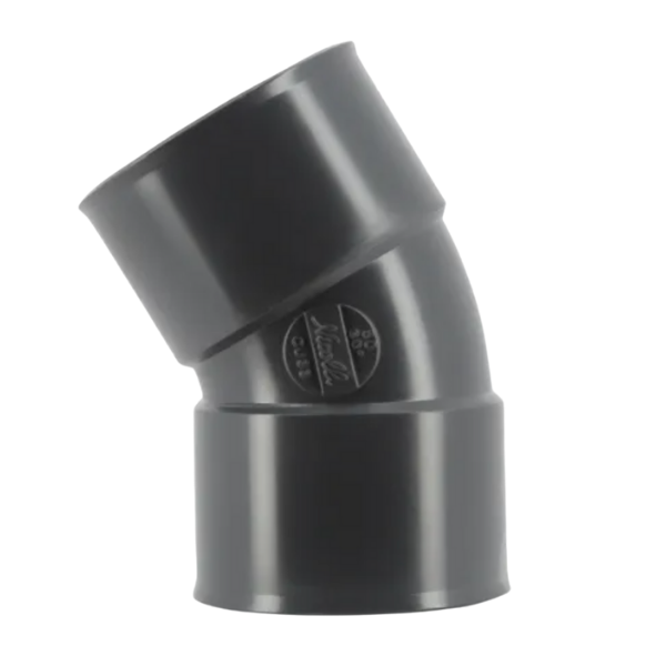 Coude PVC à Coller F-F 30° Nicoll Hometech® ⌀50mm - materiauxnet.com
