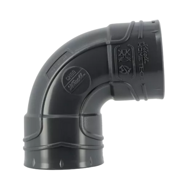Coude PVC à Coller F-F 87,3° Nicoll Hometech® ⌀40mm - materiauxnet.com