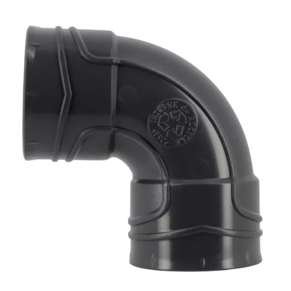 Coude PVC à Coller F-F 87,3° Nicoll Hometech® ⌀40mm - materiauxnet.com