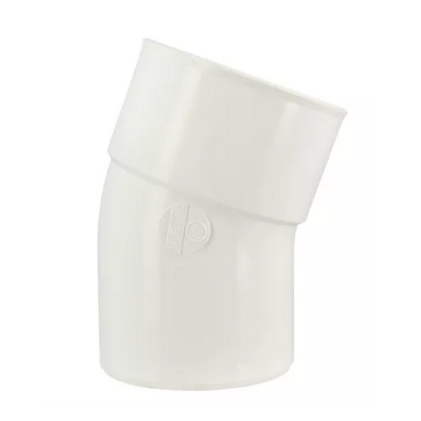Coude PVC M-F 20° Nicoll CT2B NF Blanc, ⌀100mm - materiauxnet.com