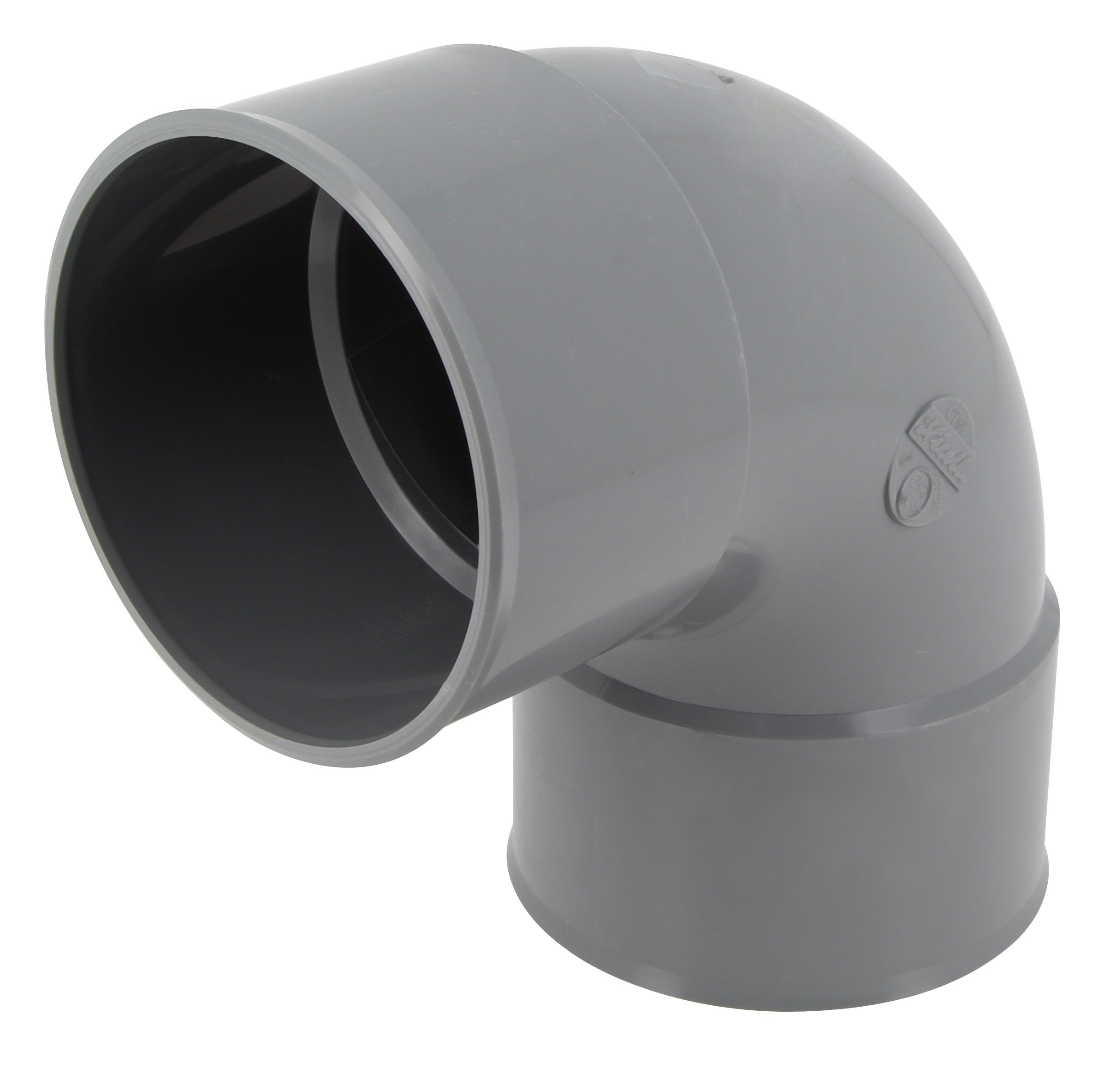 Coude PVC Mâle/Femelle 87'30° DN 40 Nicoll CH8 Lot de 10 - materiauxnet.com