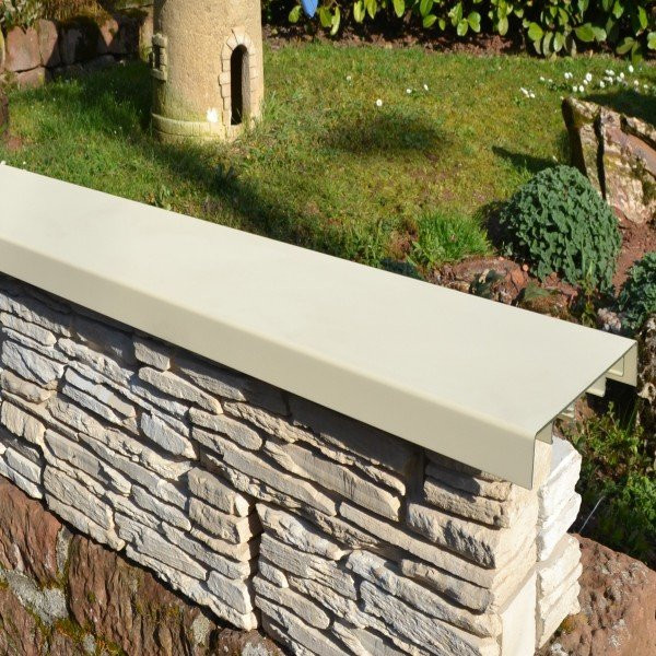 Couvertine Alu Finibeau Plat 27x210cm Beige Sablé - materiauxnet.com