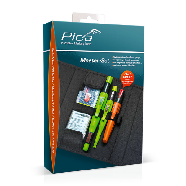Set de 4 crayons Charpentier Pica Master-Set 55030 - materiauxnet.com