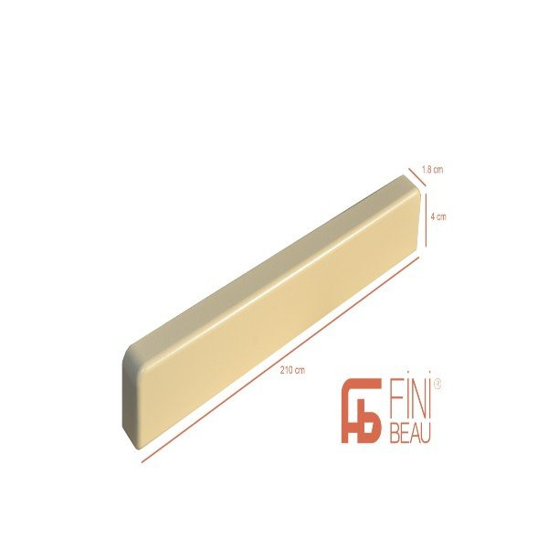 Embout Couvertine Alu Finibeau Plat L27cm Beige Sablé - materiauxnet.com