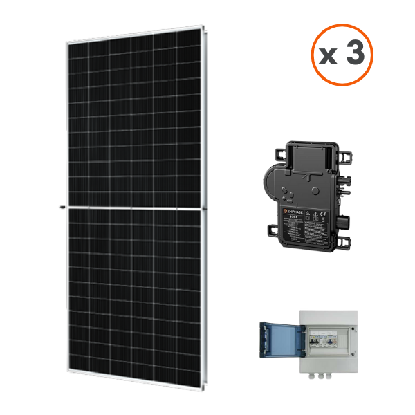 Kit Solaire 3 Panneaux + Micro-Onduleur Enphase - materiauxnet.com