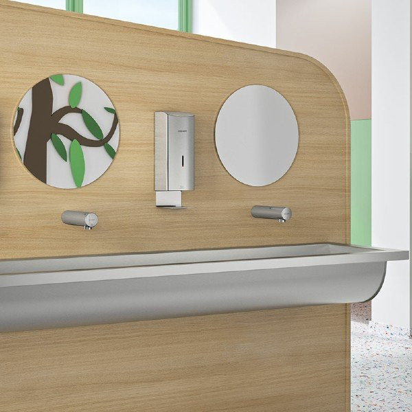 Lavabo Collectif Canal Delabie L1400 mm 120260 - materiauxnet.com