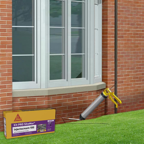 Lot SikaMur InjectoCream-100 20m+Sika Imper Mur 2L - materiauxnet.com