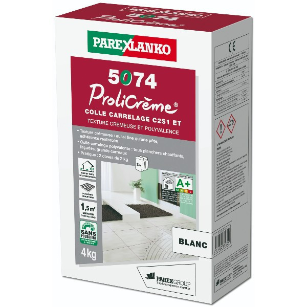 Mortier Colle Prolicrème Gris L5074GR15 15 kg - materiauxnet.com