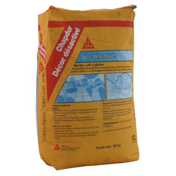 Mortier de sol décoratif Sikachapdur décor Stone et Kirsch, sac 25kg ...