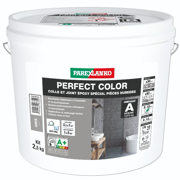 Joint Epoxy ParexLanko Perfect Color Gris 2,5 kg - materiauxnet.com