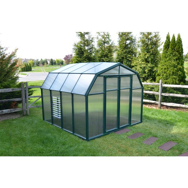Serre de Jardin PVC Alu Canopia Hobby 6m² Vert - materiauxnet.com