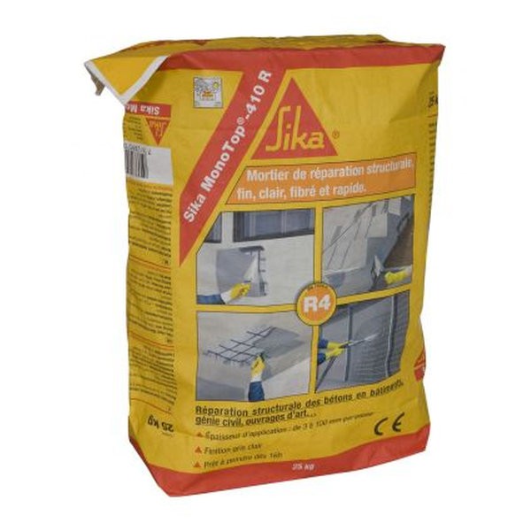 Mortier de Réparation structurale fin Sika Monotop 410 R, 25kg ...