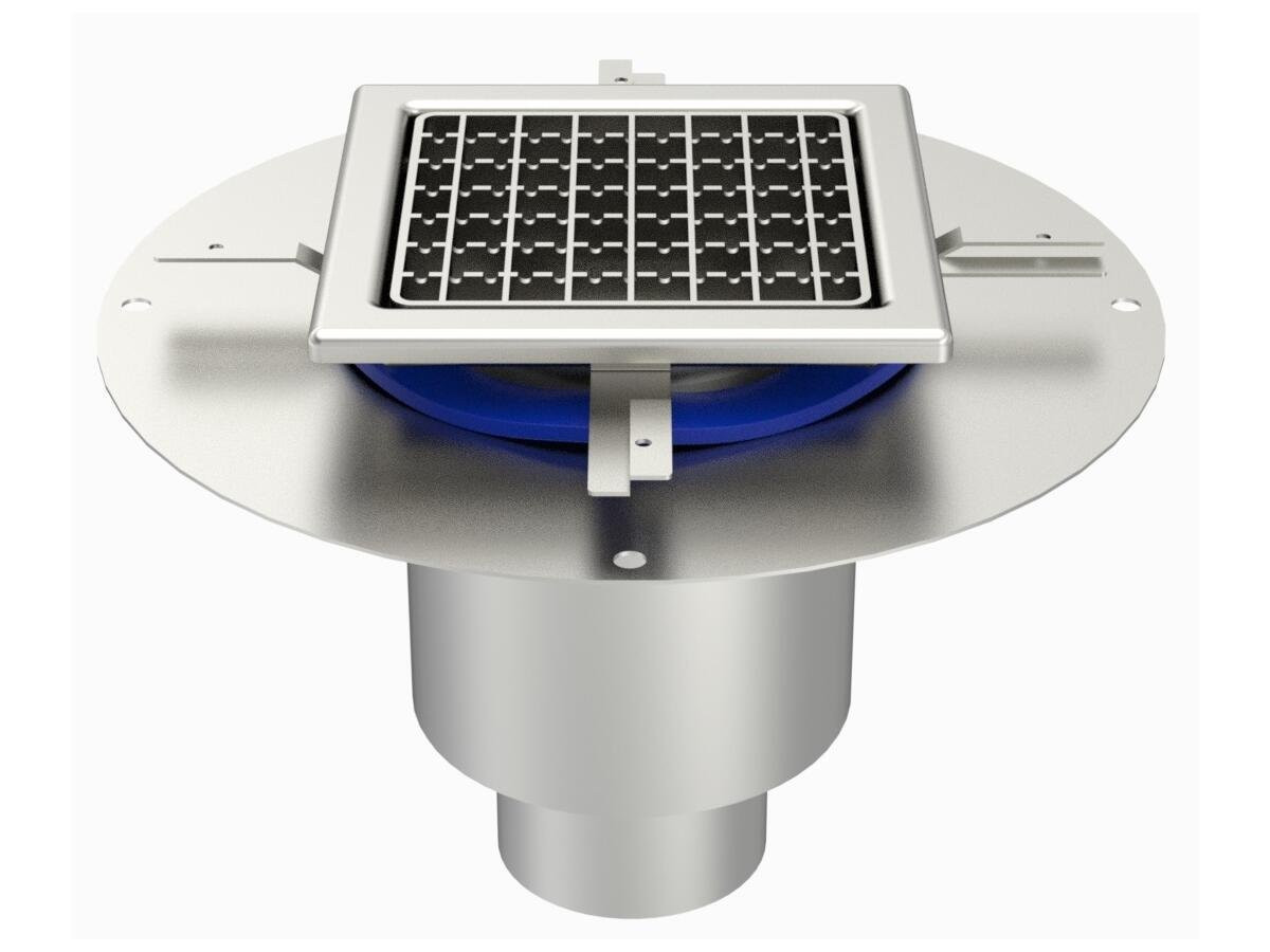 Siphon Télescopique Inox Limatec 200x200 Caillebotis, vertical 100 mm ...