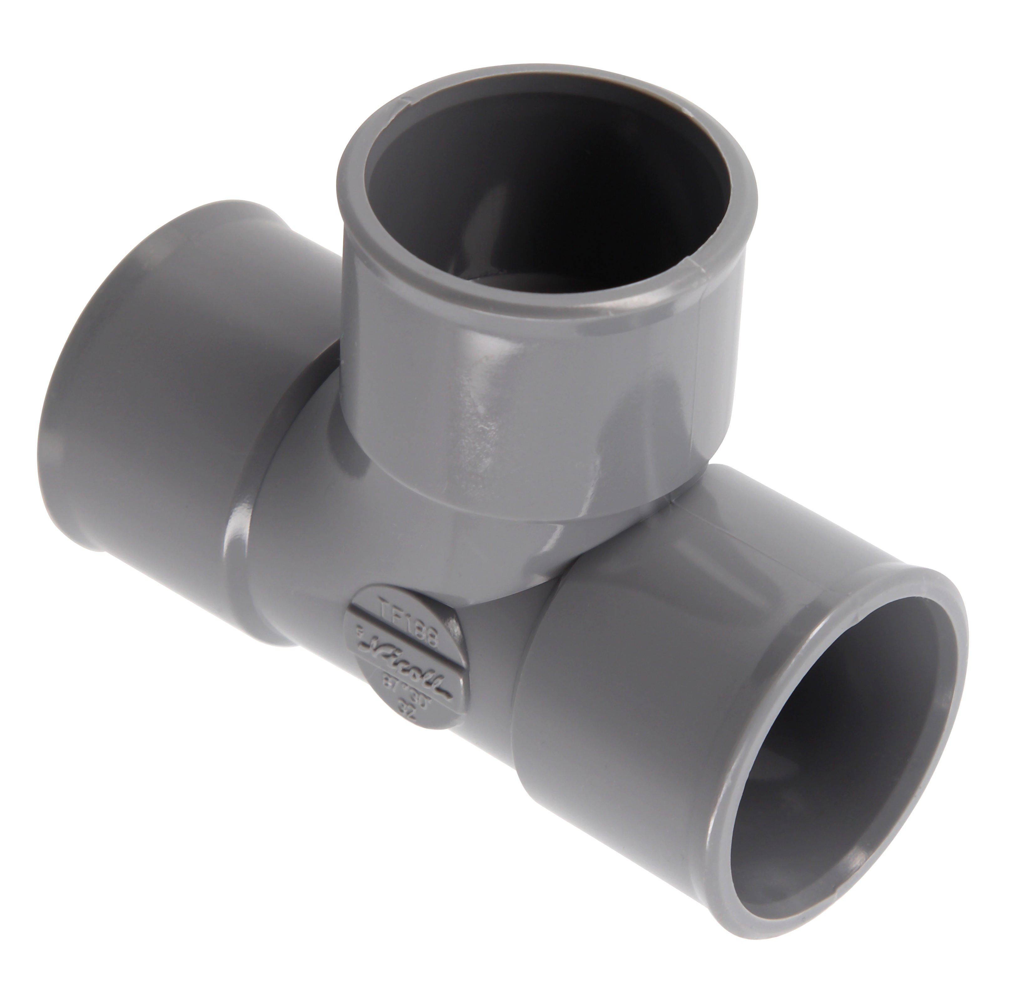 Raccord PVC TE Pied de Biche Simple FF 87'30° DN40 Nicoll TH188 par 10 ...