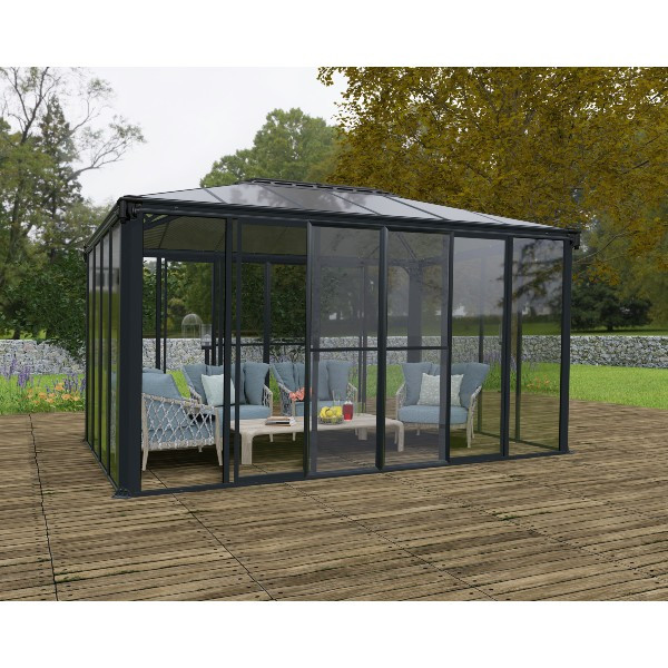 Tonnelle Ferm e Alu PC Canopia Ledro 4 3 X 4 3 M Materiauxnet tonnelle-ferm-e-alu-pc-canopia-ledro-4-3-x-4-3-m-materiauxnet